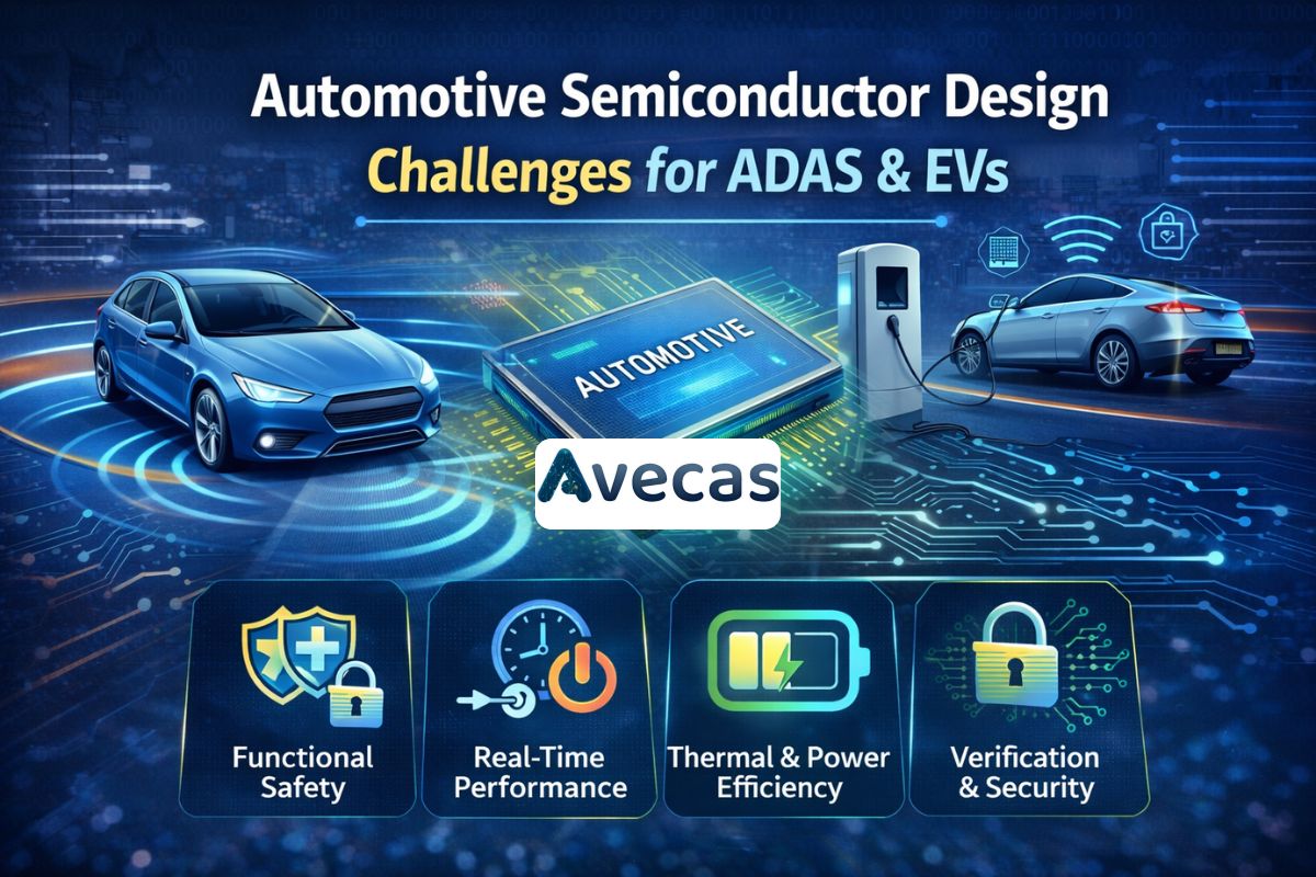 Automotive Semiconductor Design Challenges for ADAS & EVs - Avecas